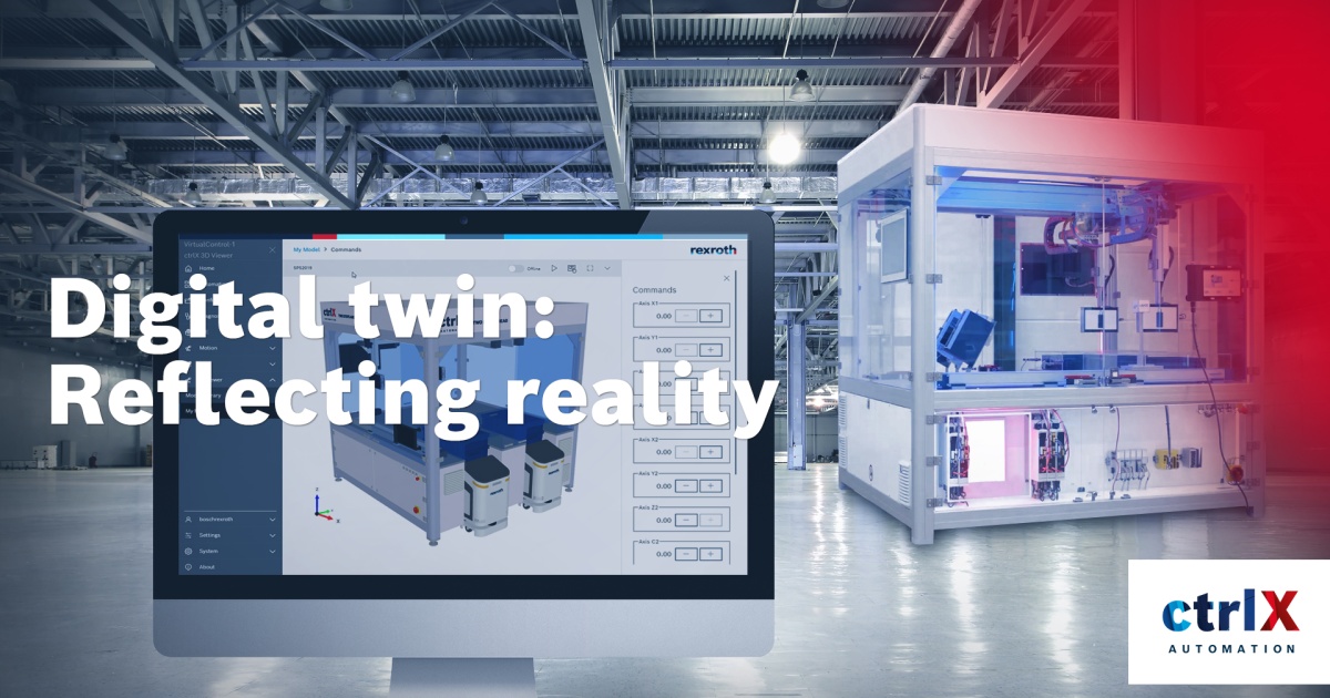 Digital twin: Reflecting reality - ctrlX AUTOMATION