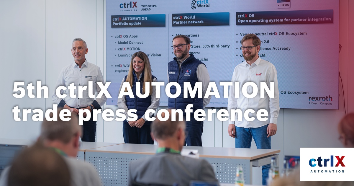 6th ctrlX AUTOMATION trade press conference - ctrlX AUTOMATION