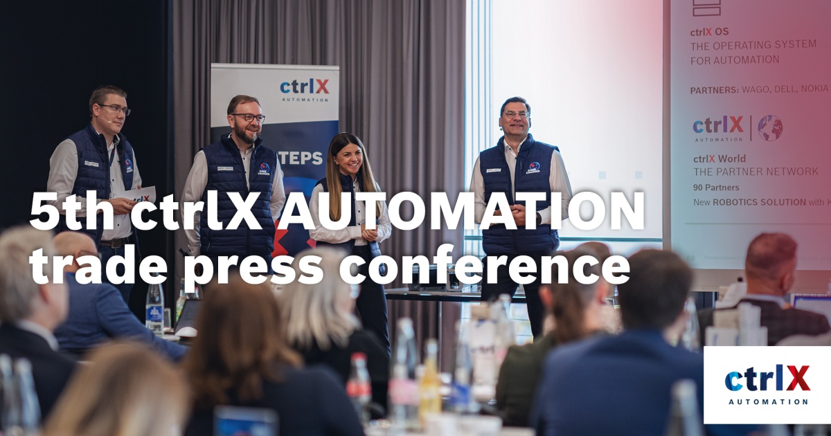 5th ctrlX AUTOMATION trade press conference - ctrlX AUTOMATION